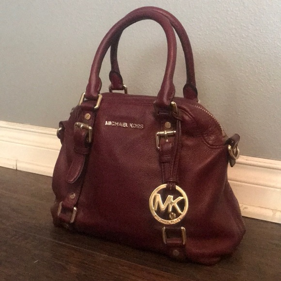 Michael Kors | Bags | Michael Kors Raspberry Handbag | Poshmark